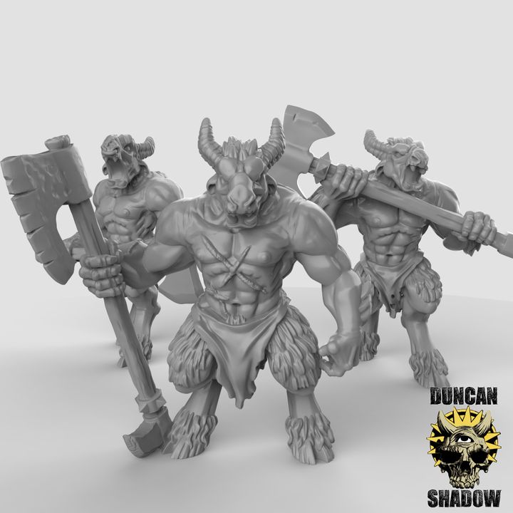 3D Printable Beastmen Bundle by Duncan Shadow
