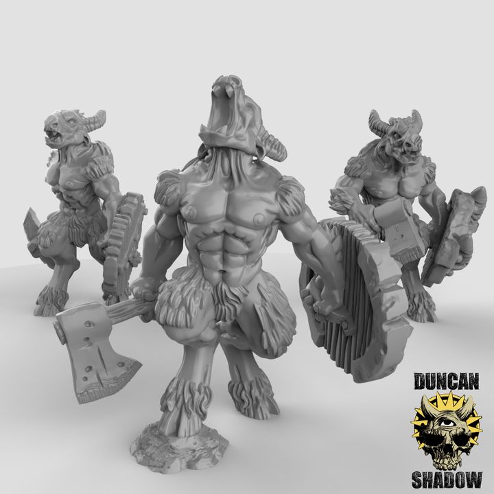 3D Printable Beastmen Bundle by Duncan Shadow