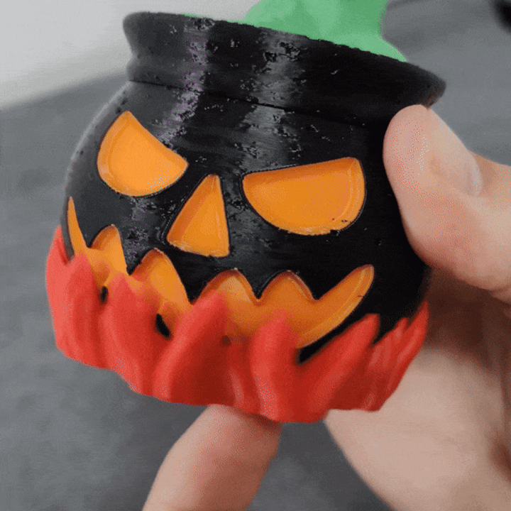 3D Printable Dark Cauldron ( Supportless ) by BODY3D