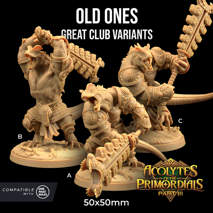 3D Printable Old Ones | PRESUPPORTED | Acolytes of The Primordials Pt ...