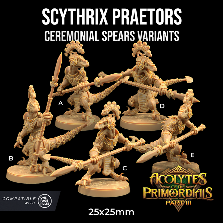 3D Printable Scythrix Praetors | PRESUPPORTED | Acolytes of The ...