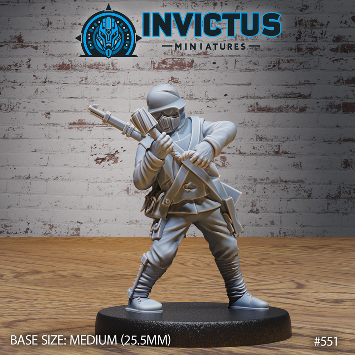 3D Printable Genesis Grenadier / Human Soldier / World War Officer ...