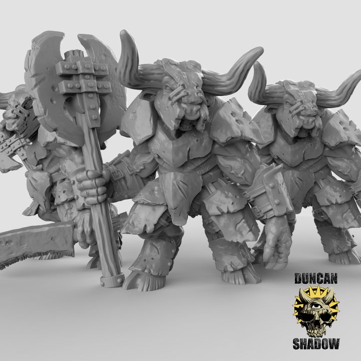 3D Printable Minotaur Bundle by Duncan Shadow