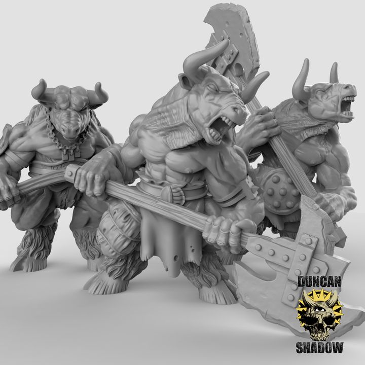 3D Printable Minotaur Bundle by Duncan Shadow