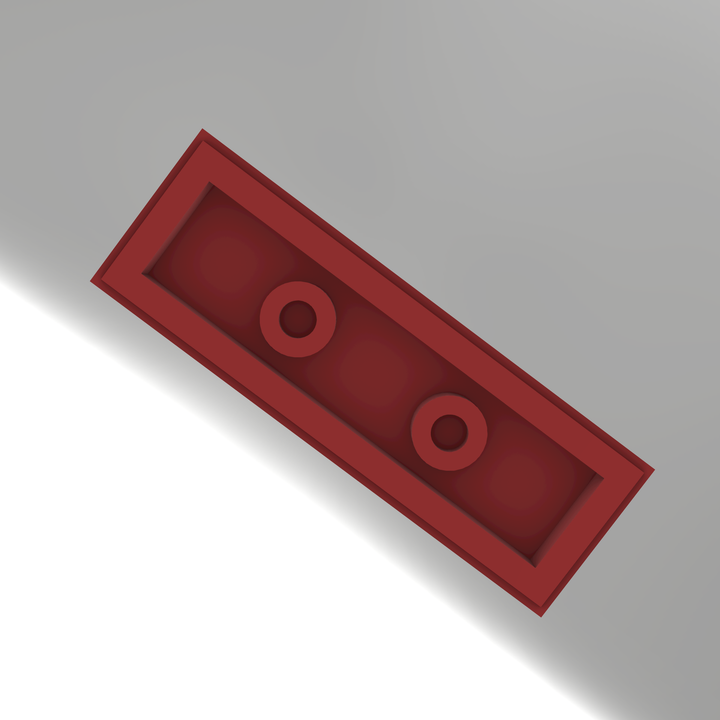 3D Printable LEGO Flat Tile 1X3 by VLAD-MARIUS