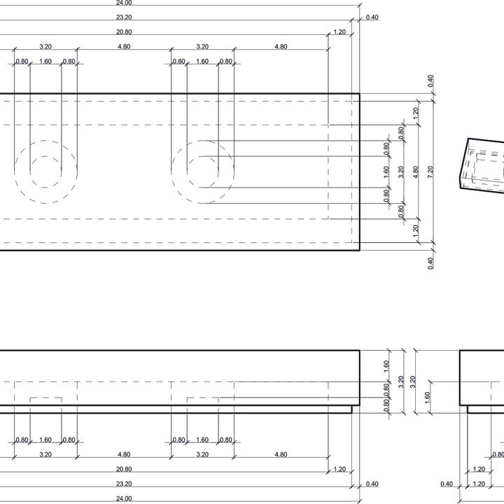 3D Printable LEGO Flat Tile 1X3 by VLAD-MARIUS