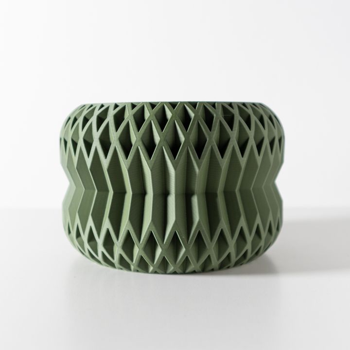 3D Printable The Rydan Planter Pot with Drainage Tray & Stand: Modern ...