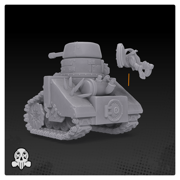 3D Printable Goblin Tank Kit V3 by Malicious Mini's