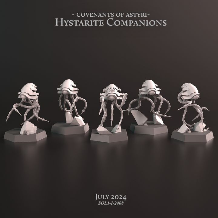 3D Printable Covenants of Astyri - Hystarite Companions by Solwyte Studio