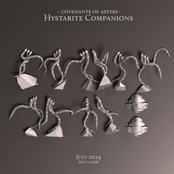 3D Printable Covenants of Astyri - Hystarite Companions by Solwyte Studio