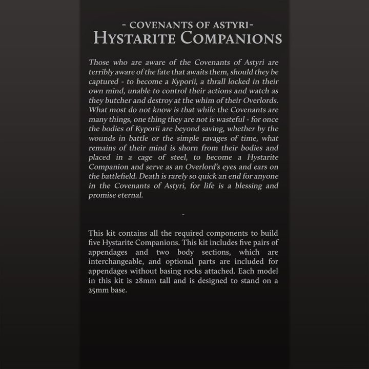 3D Printable Covenants of Astyri - Hystarite Companions by Solwyte Studio