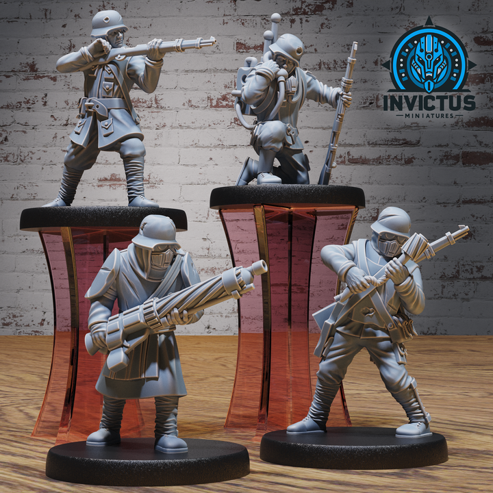 3D Printable Genesis Crew Set / Human Soldier / World War Officer ...