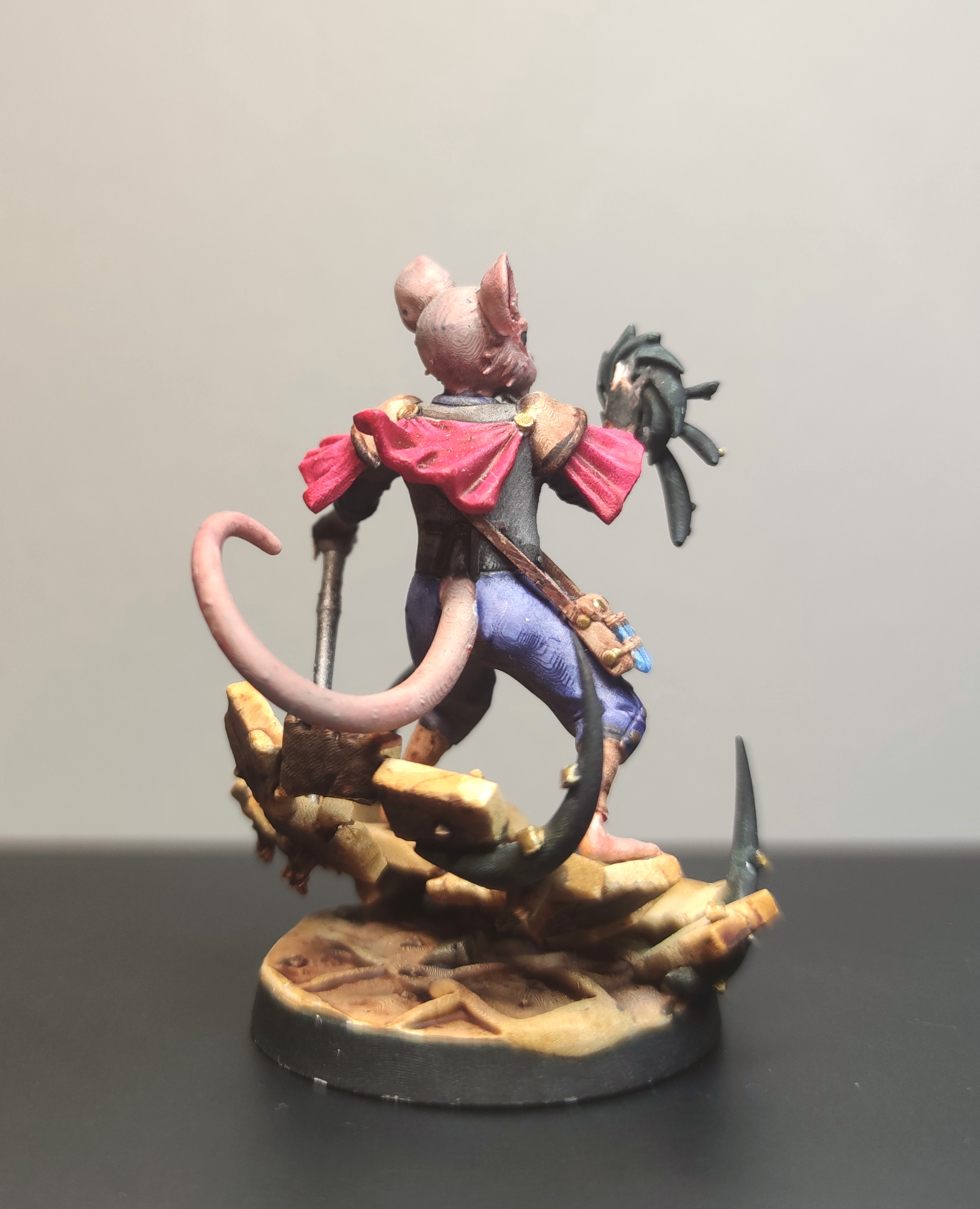 3D Printable Dr. Jareth Mouserr, Ratfolk Mage by Shadowcast Form
