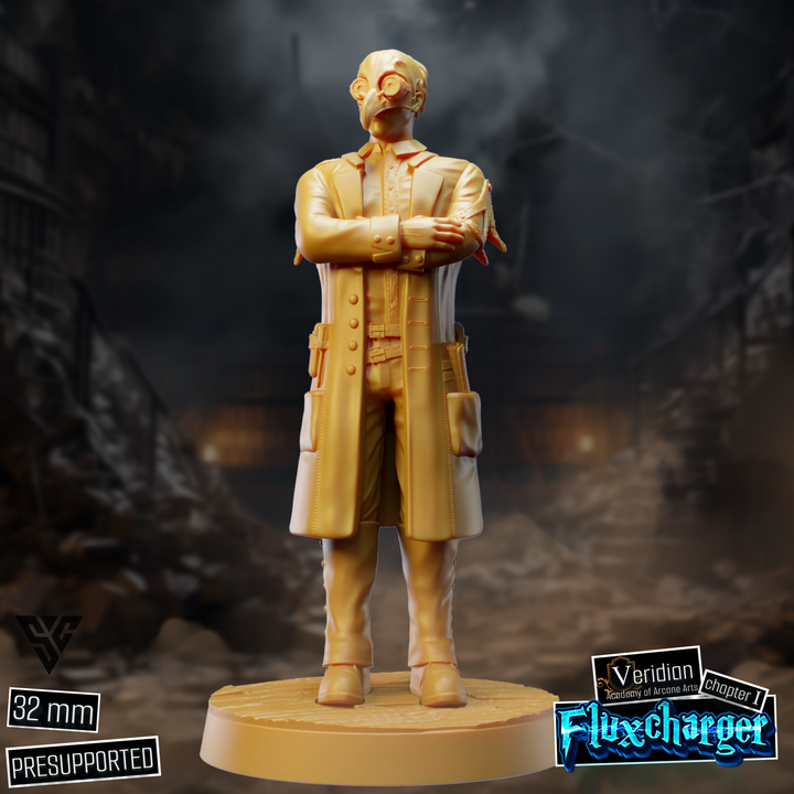 3D Printable Humanoid Male, Laborant, IDLE pose by Shadowcast Form