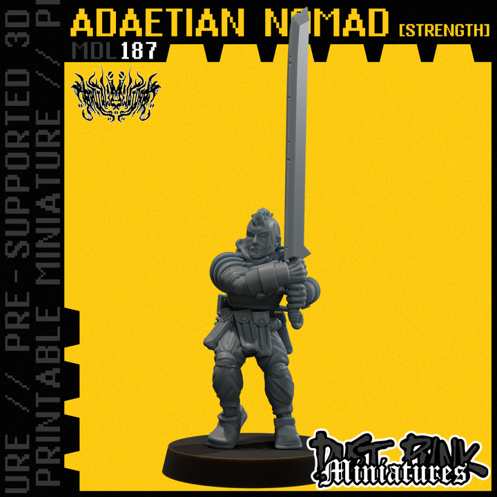 3D Printable MDL187 ADAETIAN NOMAD [STRENGTH] [PRE-SUPPORTED] by Django OCP