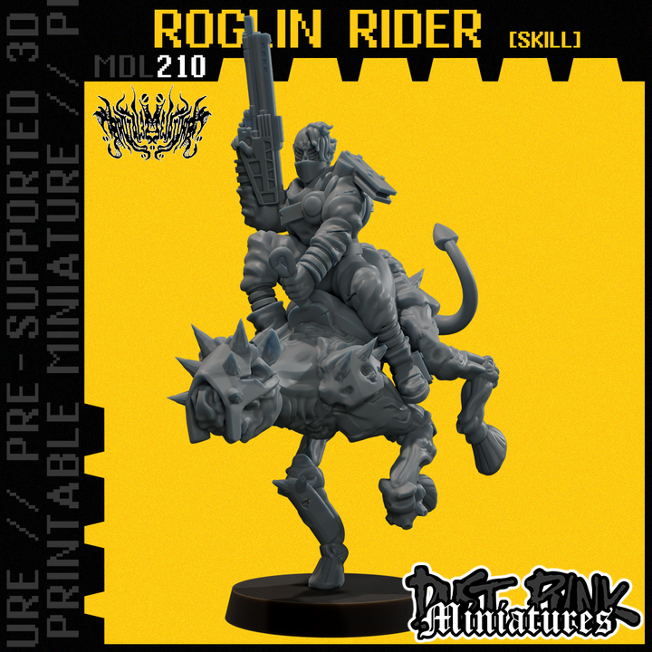 3D Printable MDL210 ROGLIN RIDER [SKILL] [PRE-SUPPORTED] by Dust Punk ...
