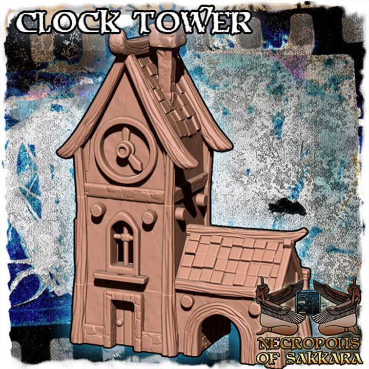 3D Printable Fantasy Clock Tower by Pharaoh's Workshop