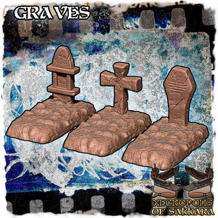 3D Printable Graveyard Set by Pharaoh's Workshop