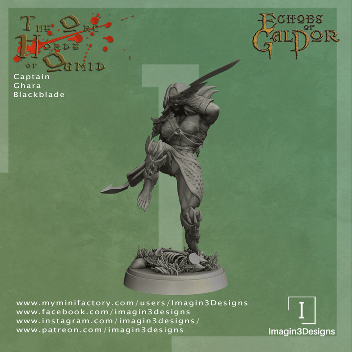 3D Printable Captain Ghara Blackblade by Imagin3Designs