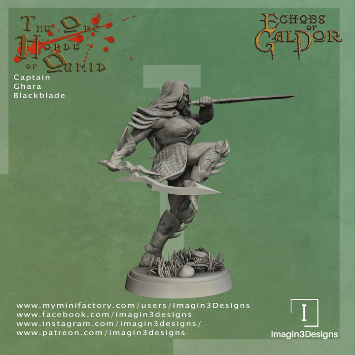 3D Printable Captain Ghara Blackblade by Imagin3Designs