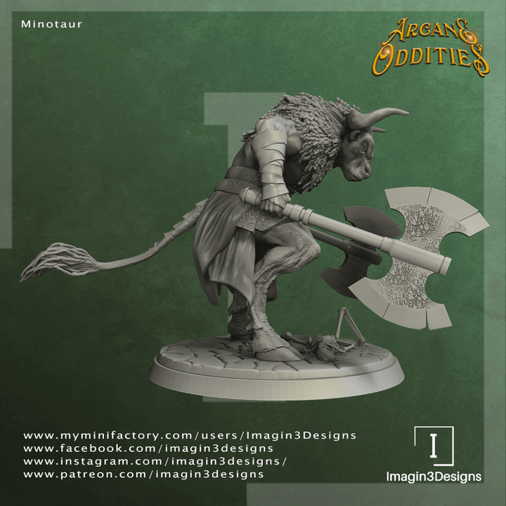3D Printable Minotaur by Imagin3Designs