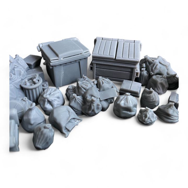 3D Printable Garbage Station by Tiny Furniture