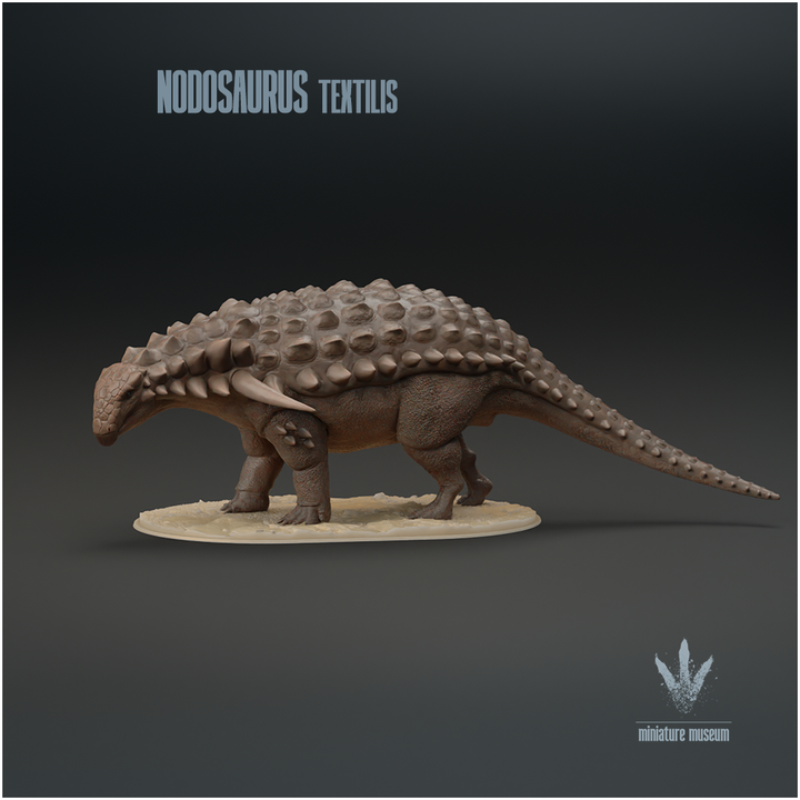 3D Printable Nodosaurus textilis : The Knobbed Lizard by Miniature Museum