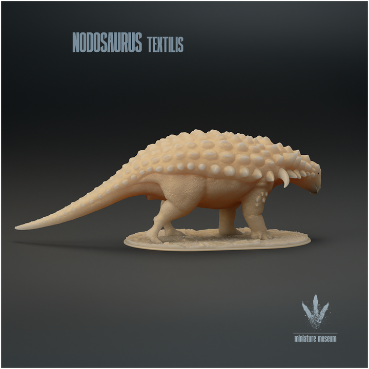 3D Printable Nodosaurus textilis : The Knobbed Lizard by Miniature Museum
