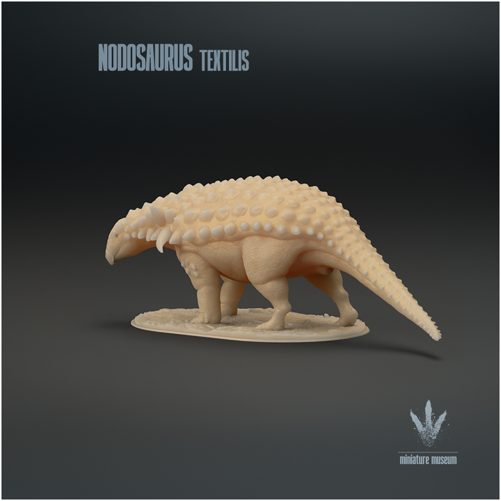 3D Printable Nodosaurus textilis : The Knobbed Lizard by Miniature Museum