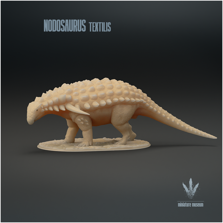 3D Printable Nodosaurus textilis : The Knobbed Lizard by Miniature Museum