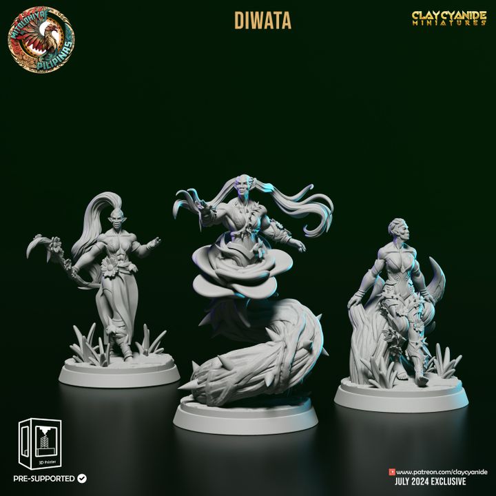 3D Printable Diwata by Clay Cyanide Miniatures