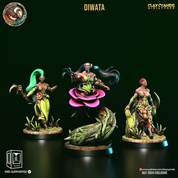 3D Printable Diwata by Clay Cyanide Miniatures