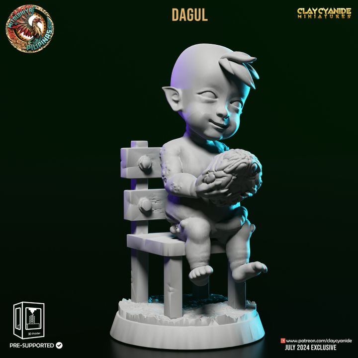 3D Printable Dagul by Clay Cyanide Miniatures