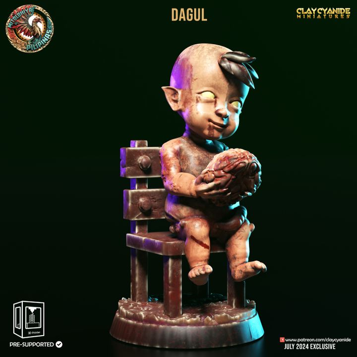 3D Printable Dagul by Clay Cyanide Miniatures