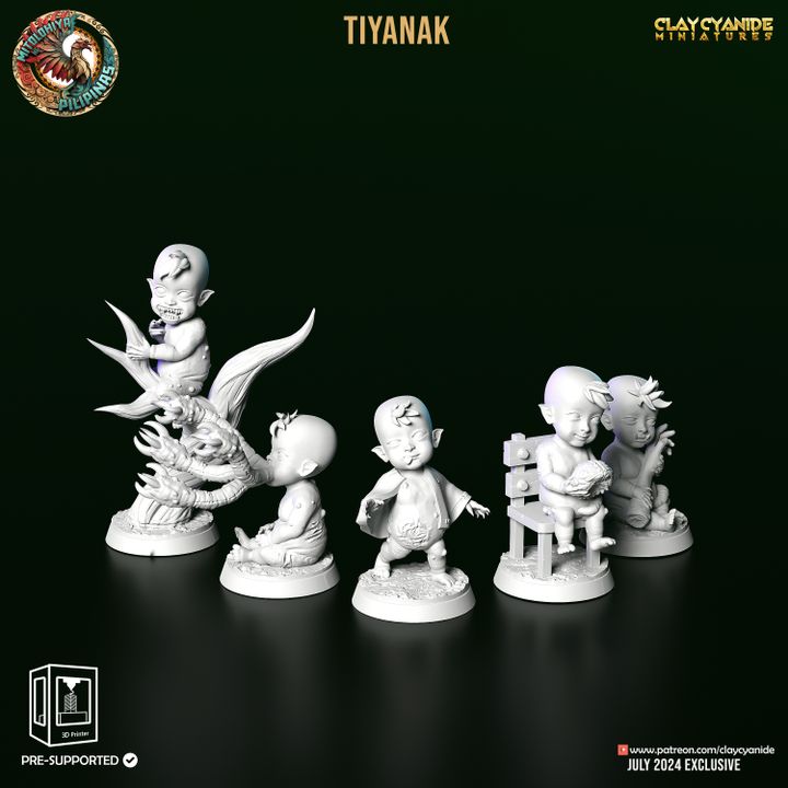 3D Printable Tiyanak by Clay Cyanide Miniatures