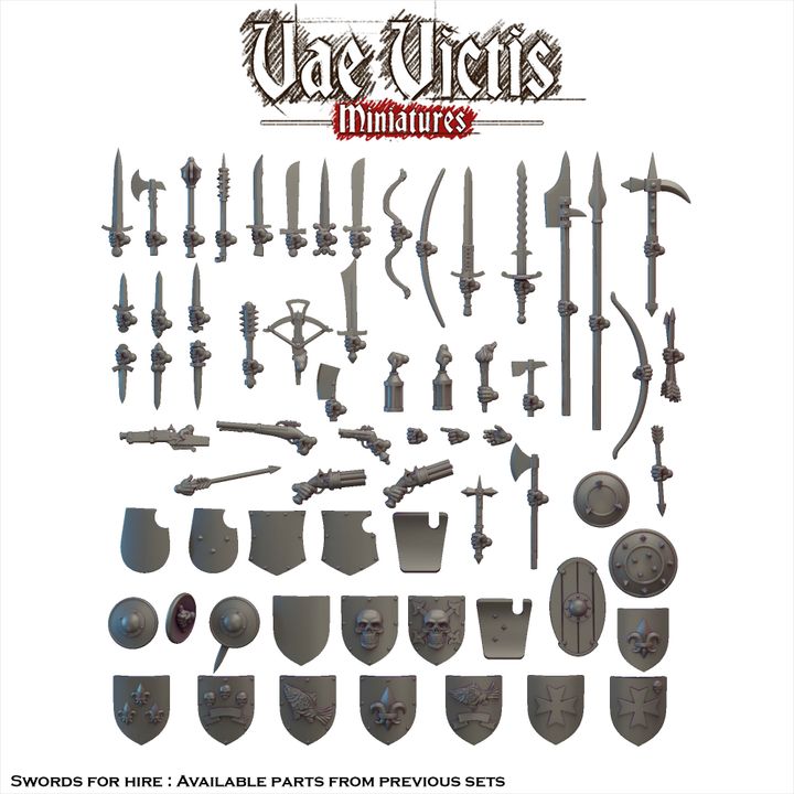 3D Printable Modular Swords for hire : Humans vol.4 [PRE-SUPPORTED] by ...