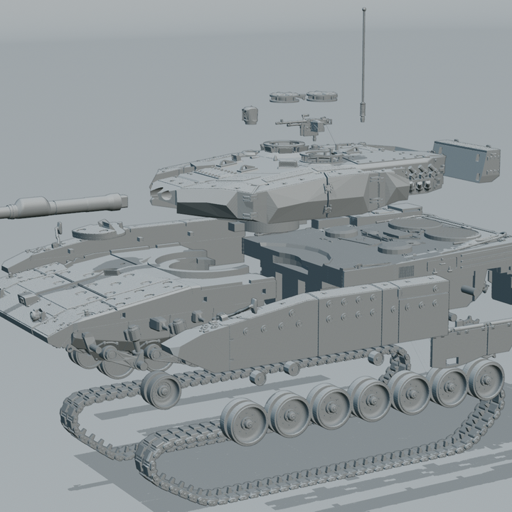 3D Printable Leopard 2RI by The Military Industrial Complex