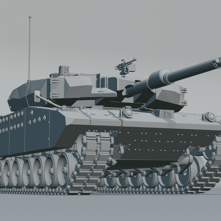 3D Printable Leopard 2RI by The Military Industrial Complex