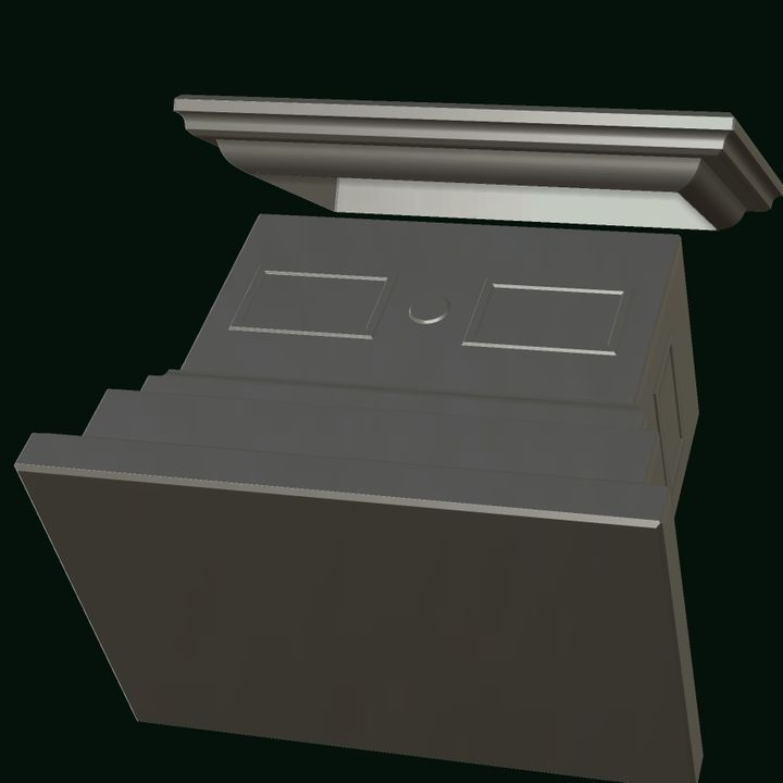3D Printable Napoleonic style rectangular base and secret box by david ...