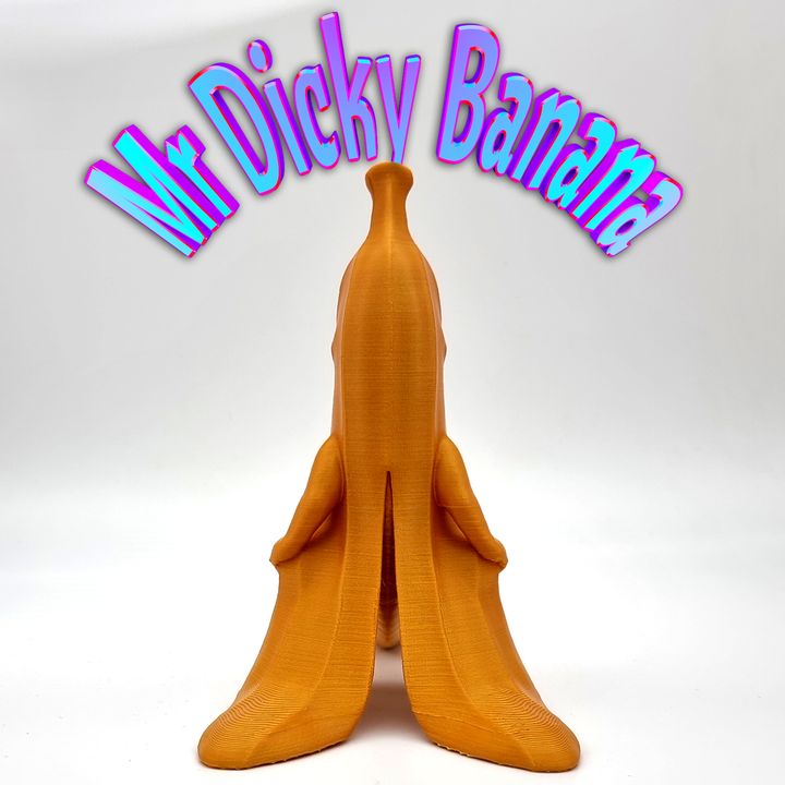 3D Printable Mr Dicky Banana by iradj3d