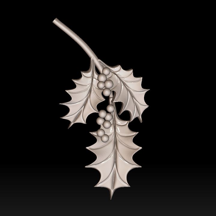 3D Printable holly by Dmitry Tishchenkov