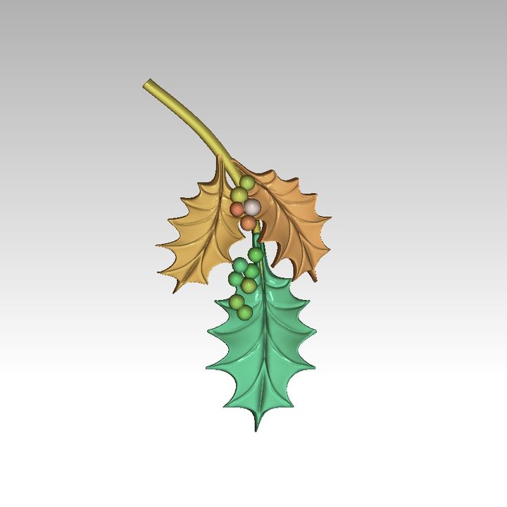 3D Printable holly by Dmitry Tishchenkov