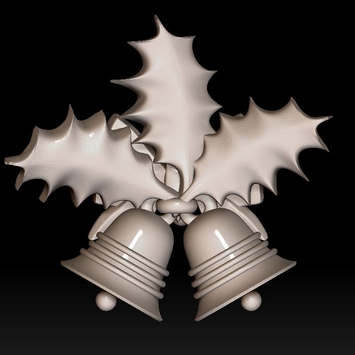 3D Printable bell holly bow by Dmitry Tishchenkov