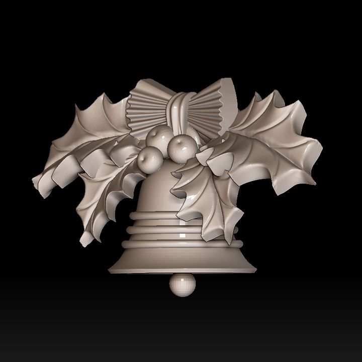 3D Printable bell holly bow by Dmitry Tishchenkov