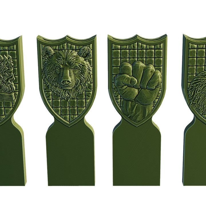 3D Printable Detailed initiative banners for the Twistlock DM screen by ...