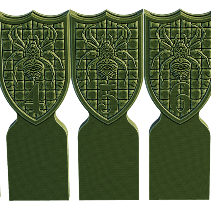 3D Printable Detailed initiative banners for the Twistlock DM screen by ...