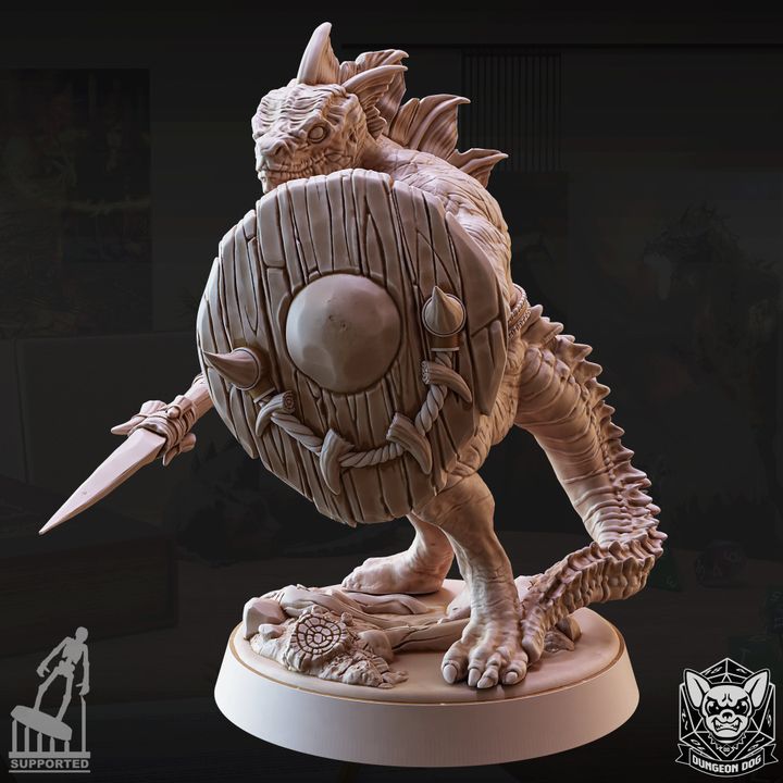 3D Printable Lizard Folk Bundle by Dungeon Dog