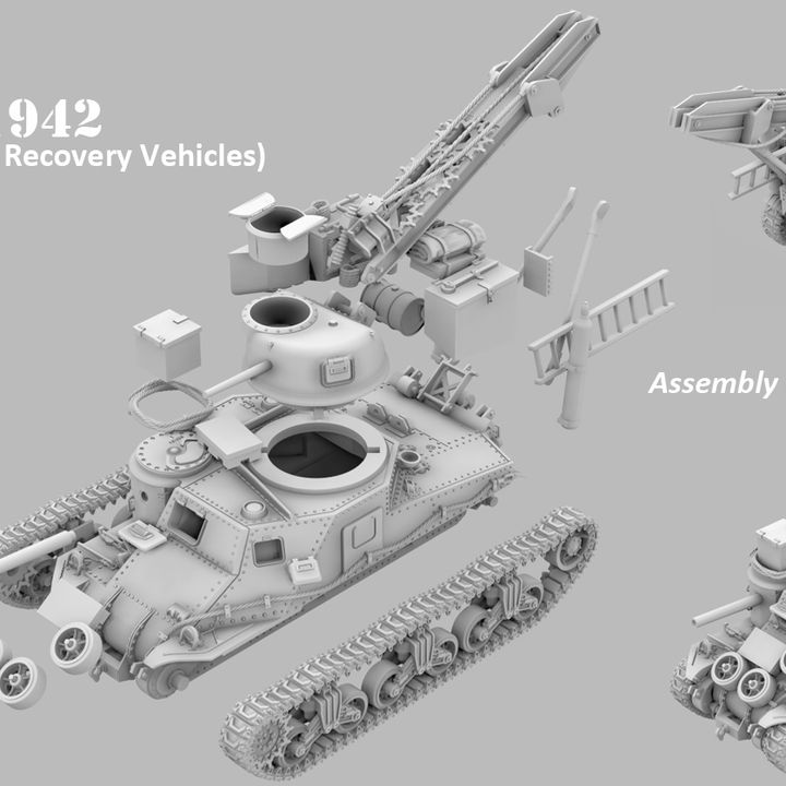 3D Printable M31 TRV / Grant ARV II 1942 by Counlane Models