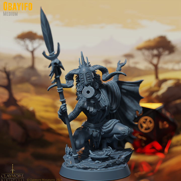 3D Printable Obayifo by Claymore Miniatures