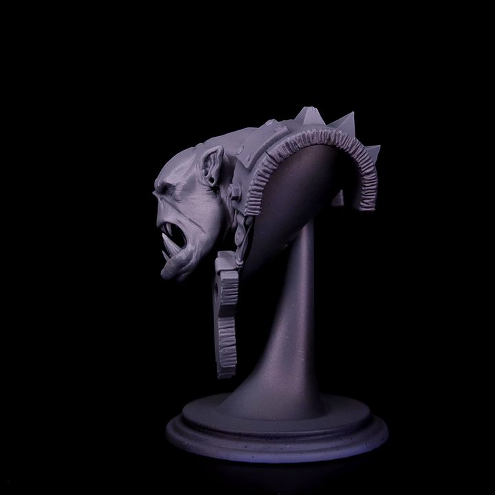 3D Printable Space Ork Bust by Miguel Escudero Esteban